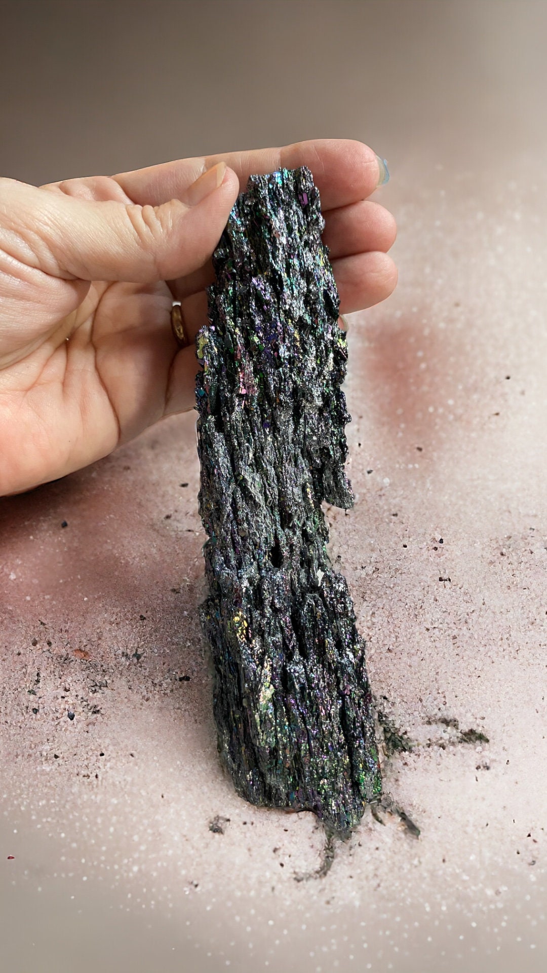 Black Amethyst, Beautiful Raw Moissanite, Rainbow Obsidian, Great Home Decor,crystal,men, Women ...