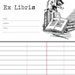 PRINTABLE Library Card Book Plate With Optional Customization - Etsy