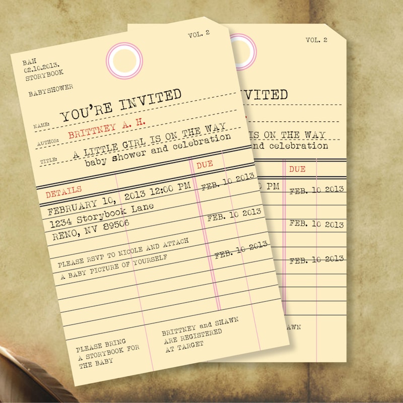 Library Cards - Etsy