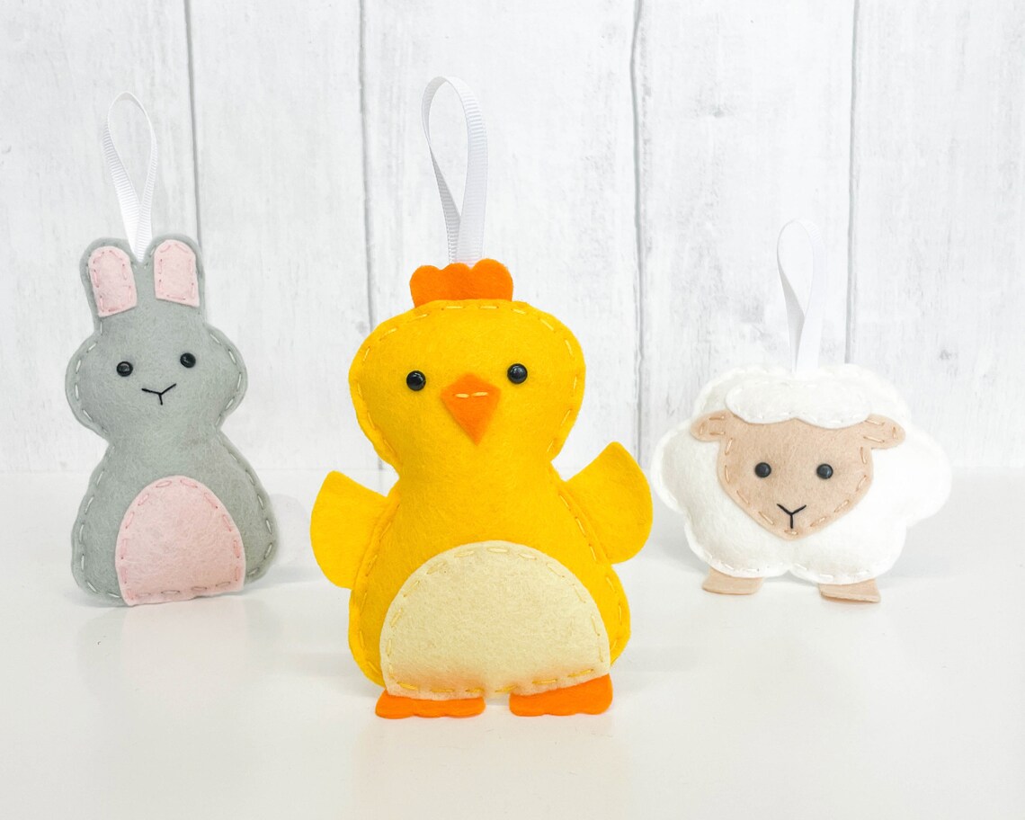 PDF Pattern for Spring Trio Felt Sewing Pattern Full - Etsy