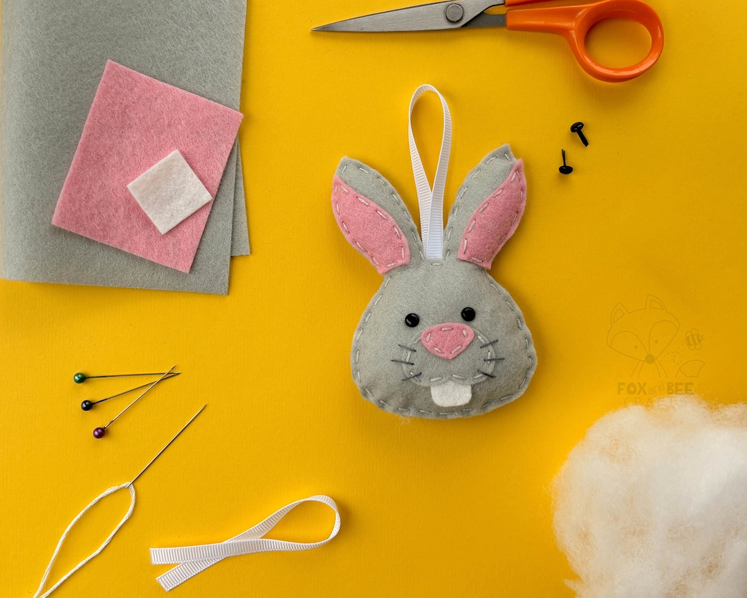 Easter Bunny Sewing Kit - Includes Everything You Need, Sew Your Own ...