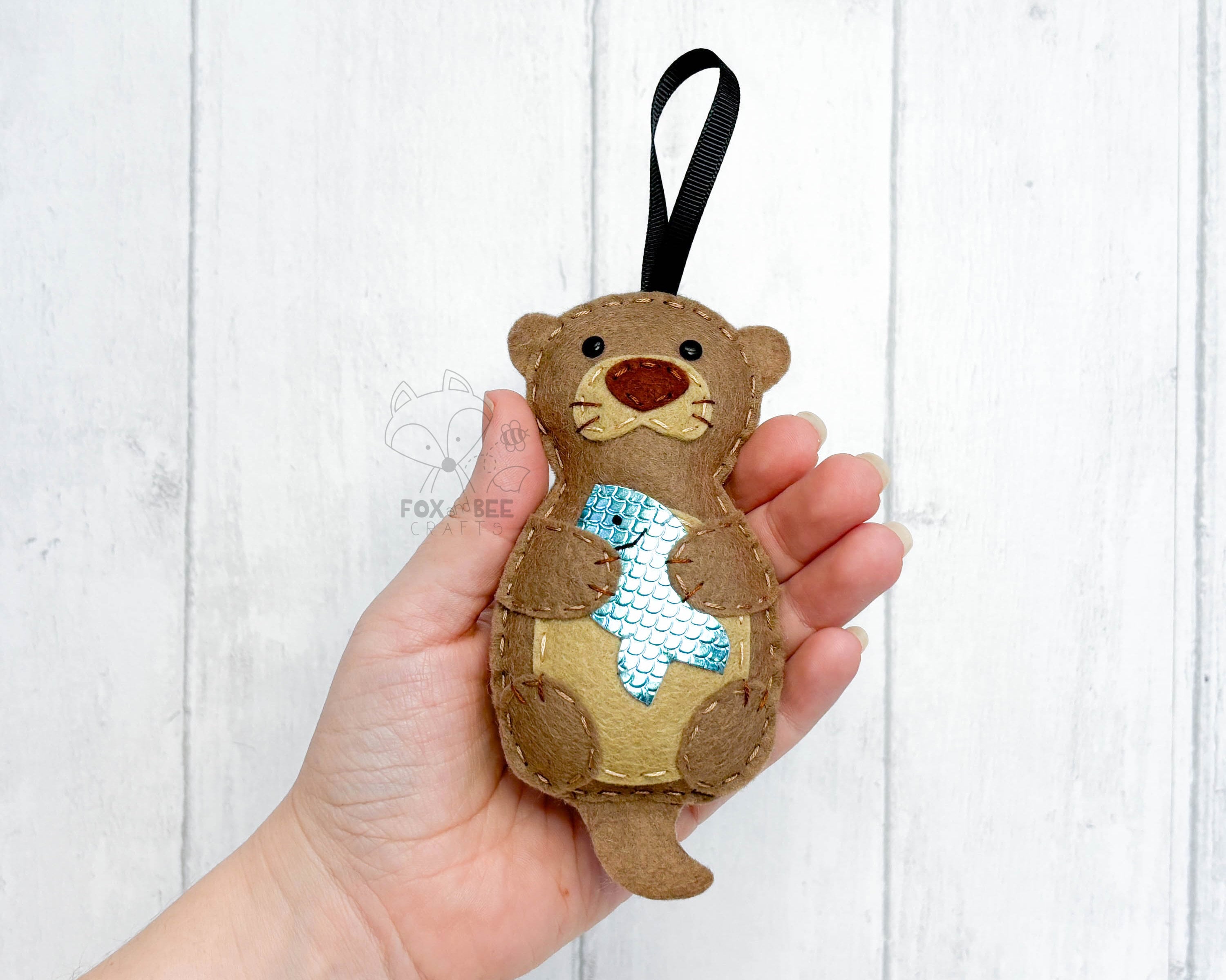 PDF Pattern for Ollie Otter, Felt Sewing Pattern, Full Instructions ...