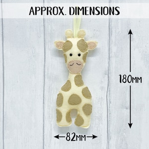 PDF Pattern for Gerald Giraffe, Felt Sewing Pattern, Full Instructions ...