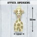 PDF Pattern for Gerald Giraffe, Felt Sewing Pattern, Full Instructions ...