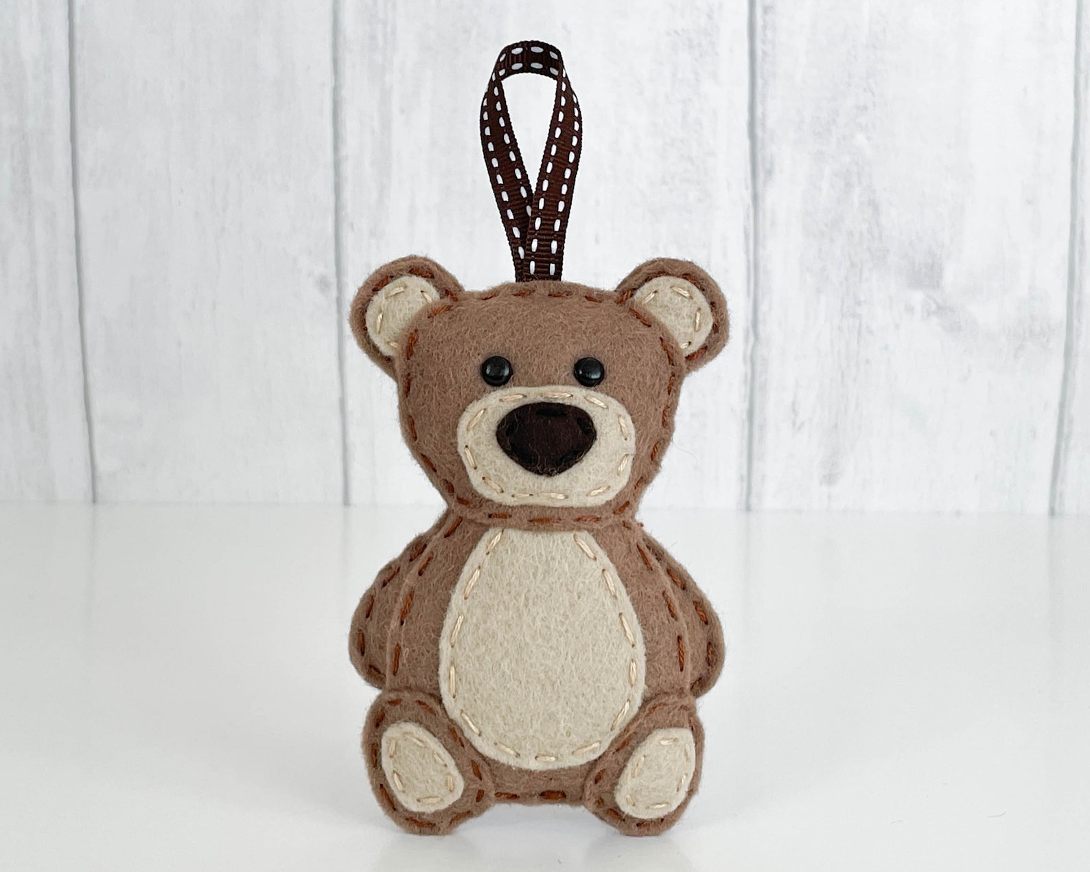 PDF Pattern for Teddy Bear, Felt Sewing Pattern, Full Instructions ...