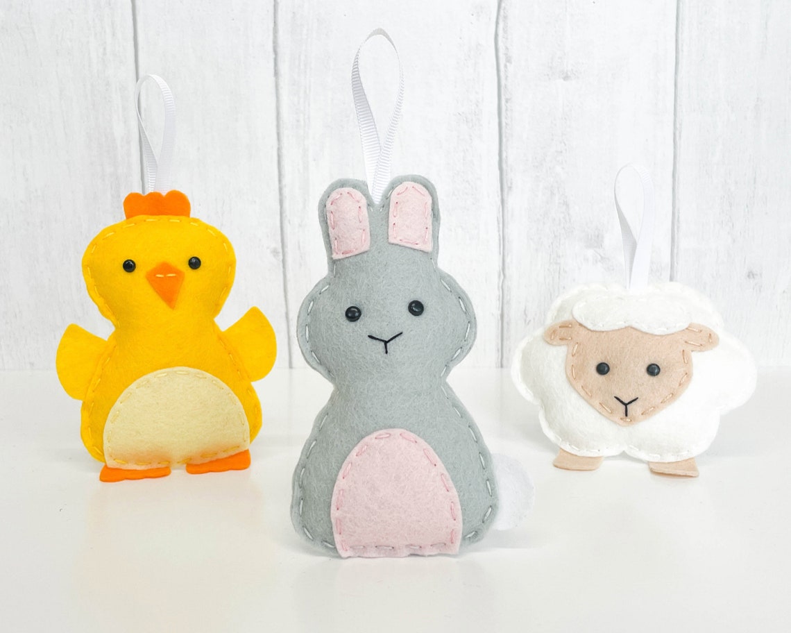 PDF Pattern for Spring Trio Felt Sewing Pattern Full - Etsy