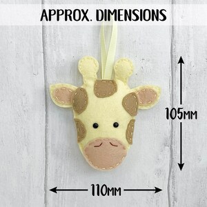 PDF Pattern for Geraldine Giraffe, Felt Sewing Pattern, Full ...