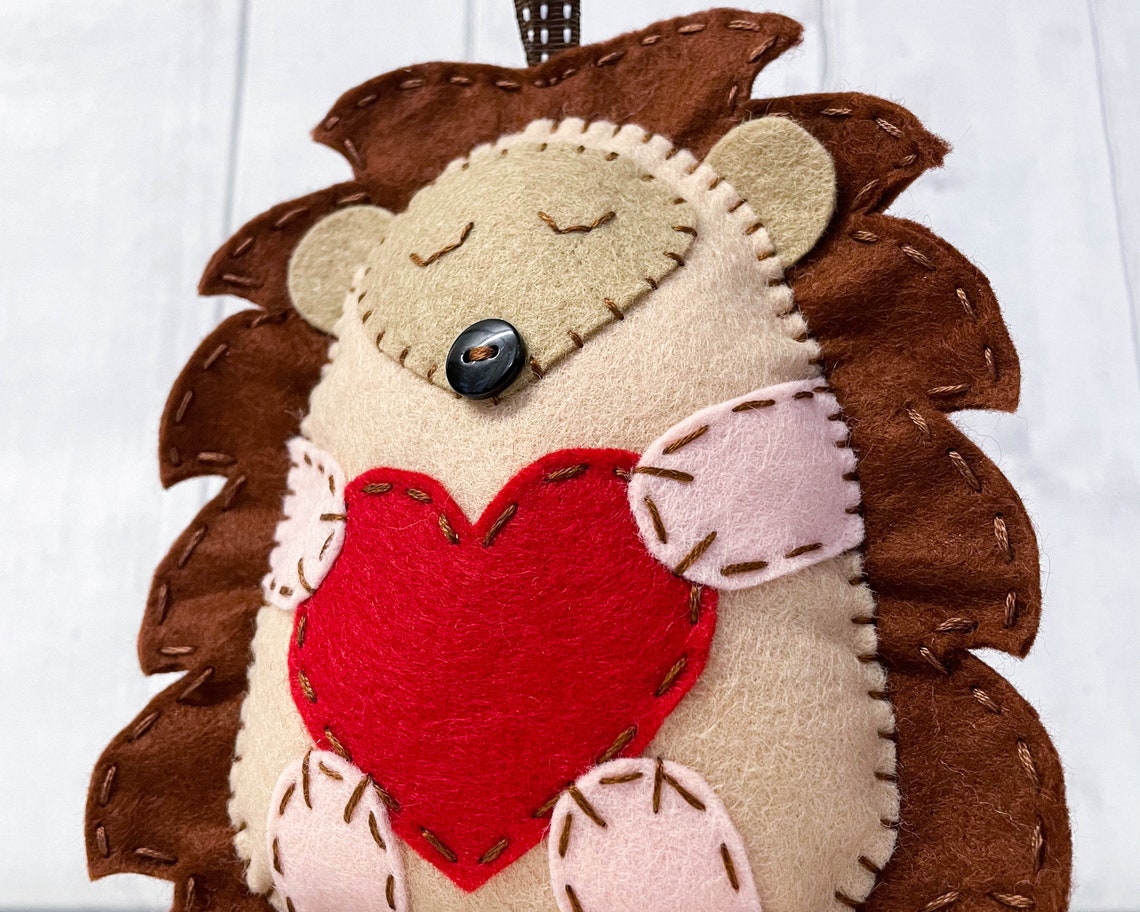 PDF Pattern for Hettie the Hedgehog Felt Sewing Pattern Full - Etsy