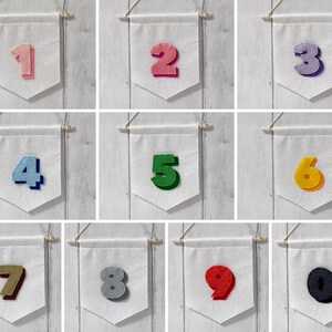 Felt Alphabet Mini Banner Flag Initial Banner Flag 4 - Etsy