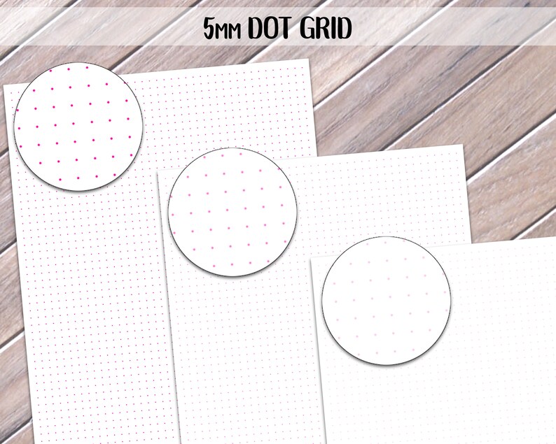 A4 Size 5mm Dot Grid Printable 30 Pack Bullet Journal - Etsy