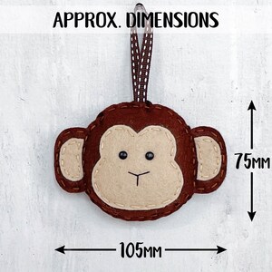 PDF Pattern for Mila Monkey, Felt Sewing Pattern, Full Instructions ...