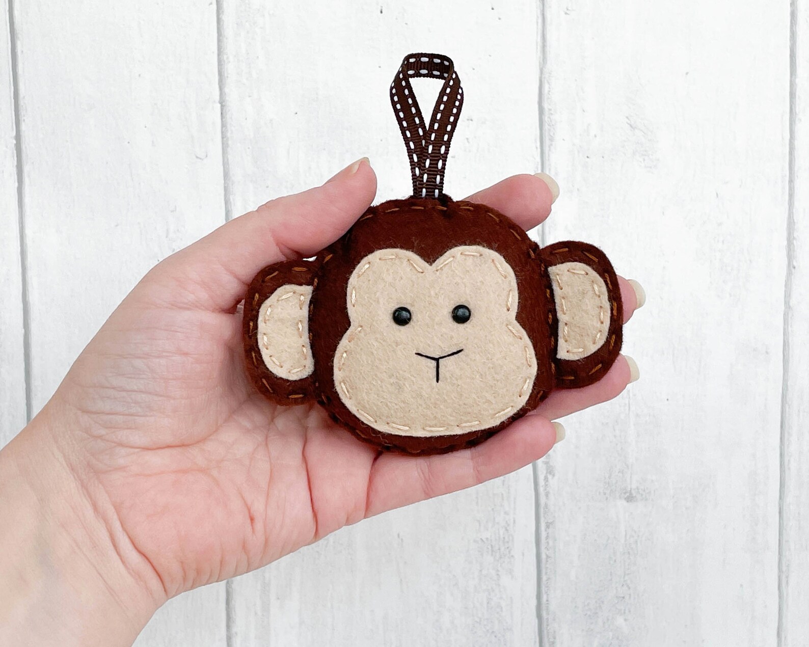 PDF Pattern for Mila Monkey, Felt Sewing Pattern, Full Instructions ...