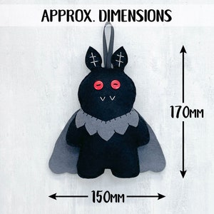 Felt Mothman Sewing Pattern: DIY Home Decor (PDF Pattern) - Etsy