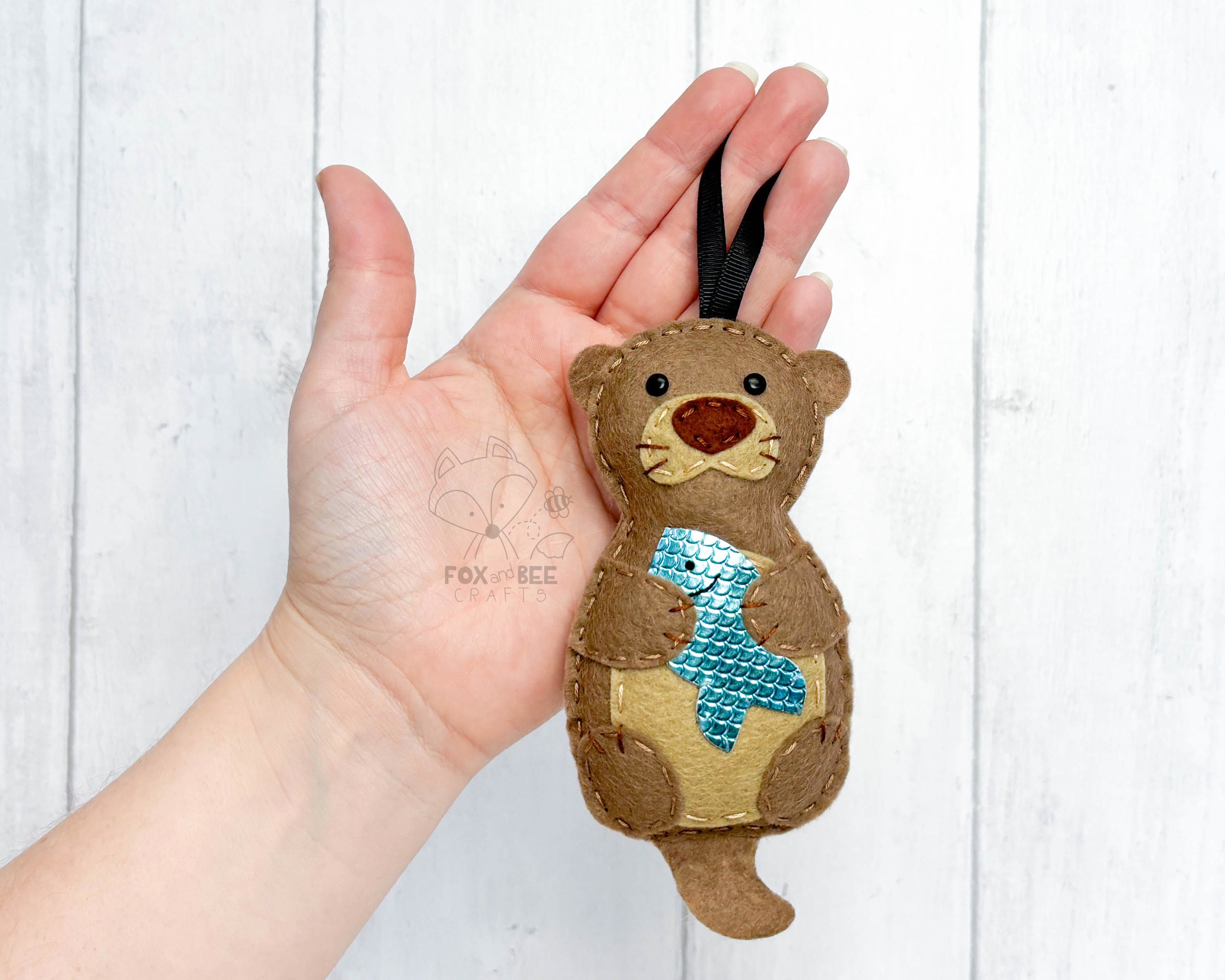 PDF Pattern for Ollie Otter, Felt Sewing Pattern, Full Instructions ...