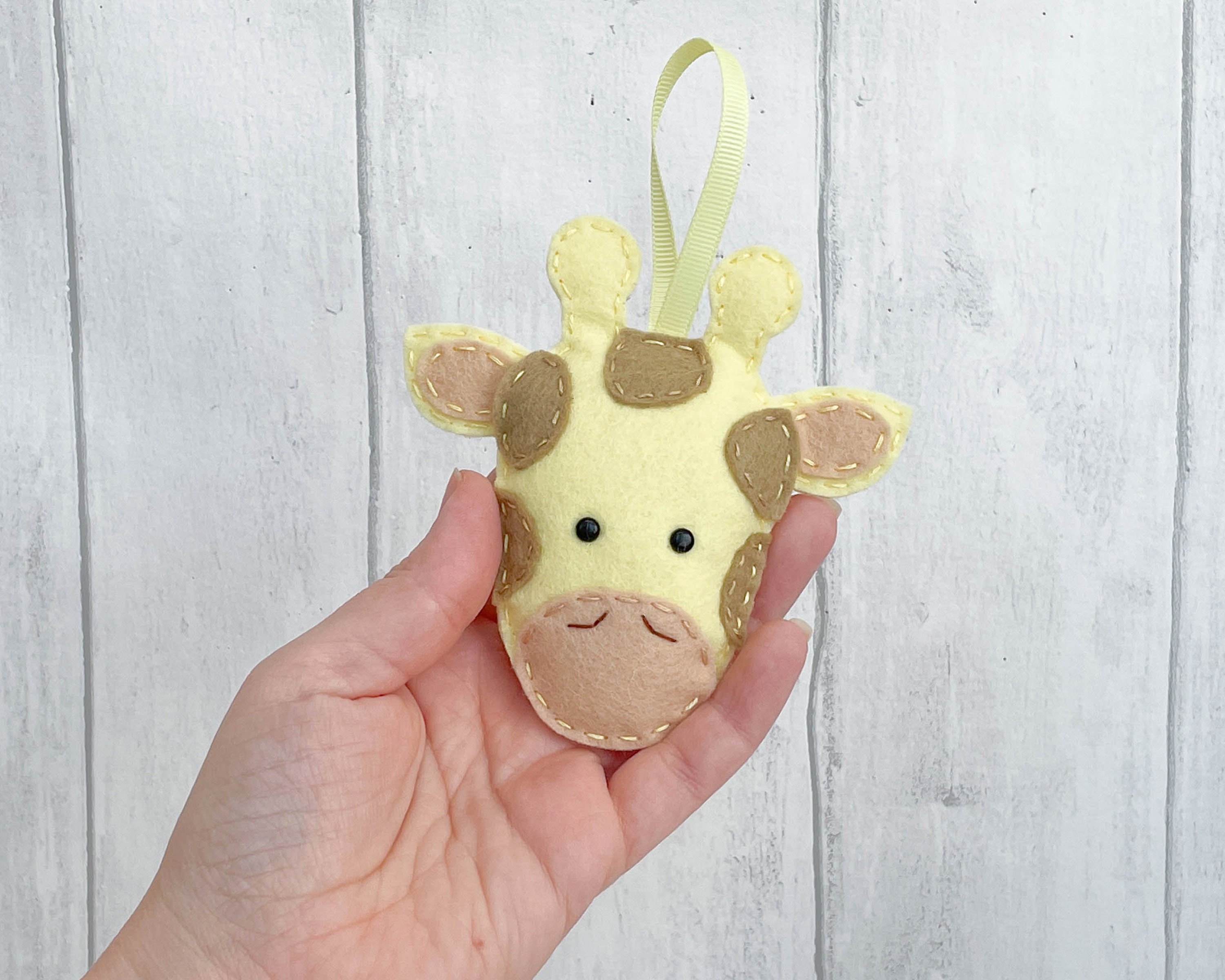 PDF Pattern for Geraldine Giraffe, Felt Sewing Pattern, Full ...