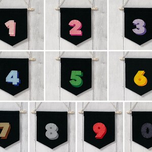 Felt Alphabet Mini Banner Flag Initial Banner Flag 4 - Etsy