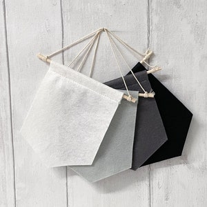 Felt Alphabet Mini Banner Flag Initial Banner Flag 4 - Etsy