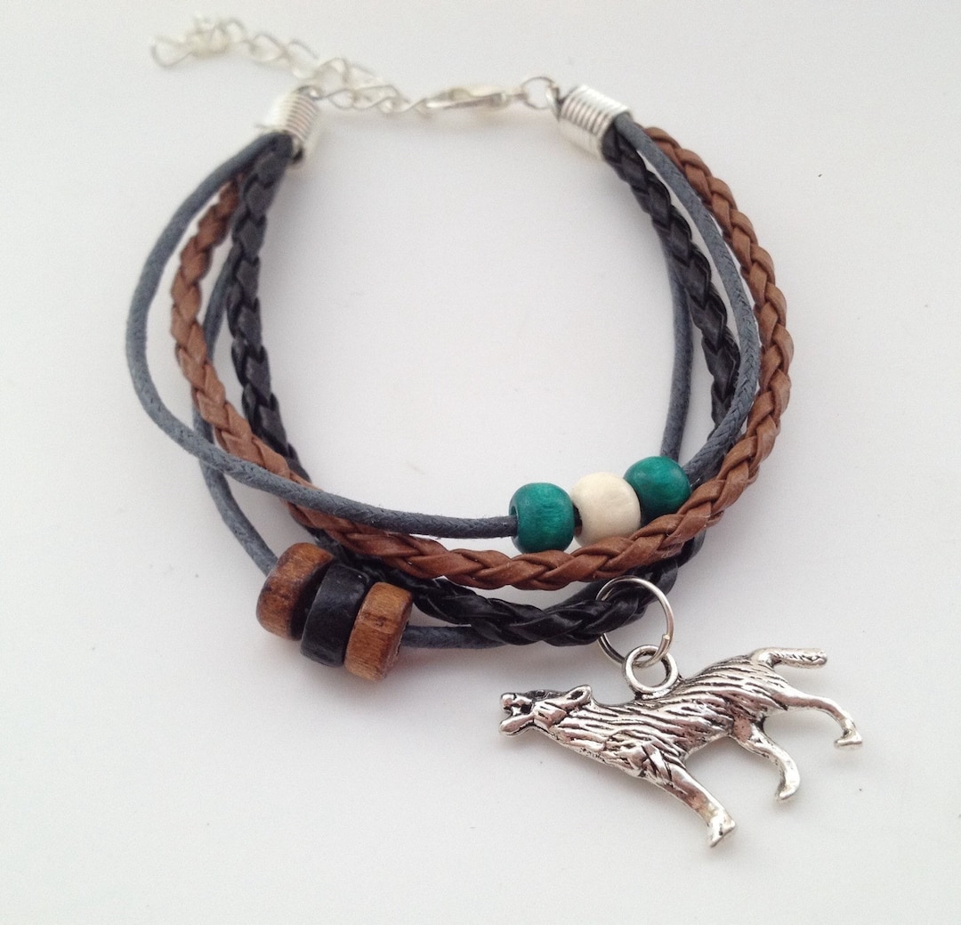 WOLF Bracelet Bohemian Bracelet Tribal Bracelet Boho Bracelet Wolf ...