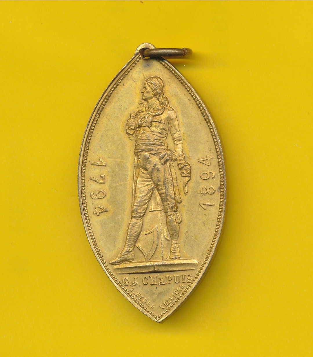Ancienne et rare médaille en bronze représentant Grégoire Joseph ...