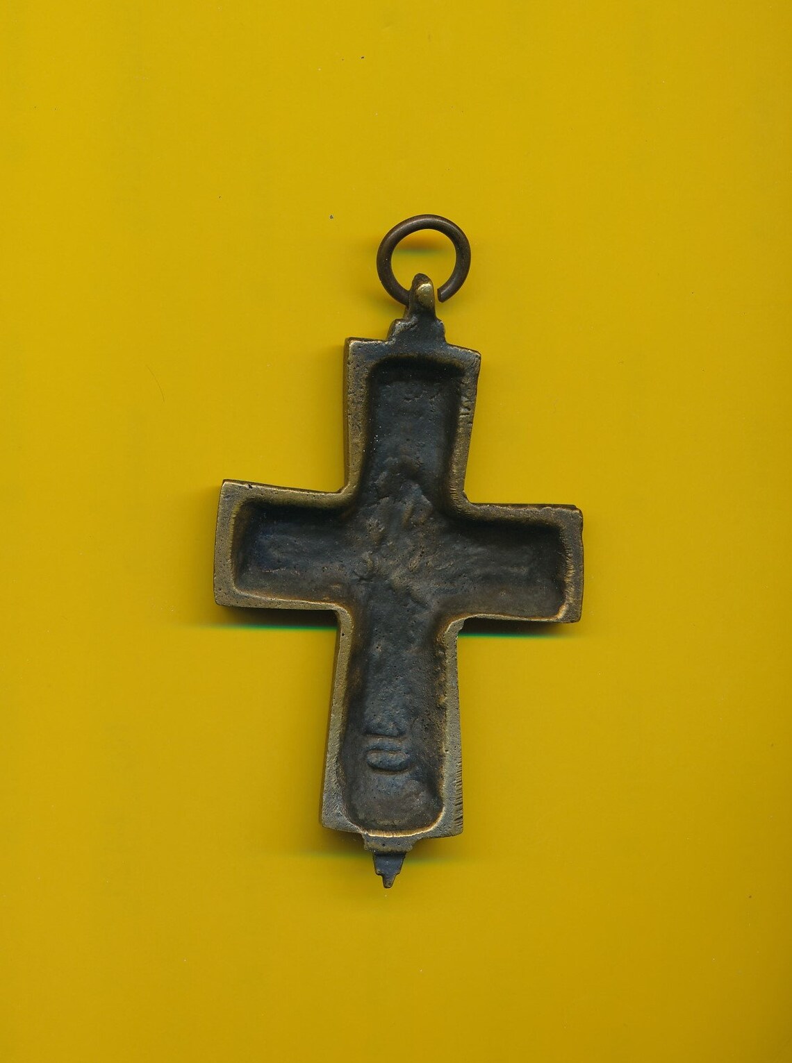 Vintage French Bronze Religious Cross Pendant Catholic Crosses Croix ...