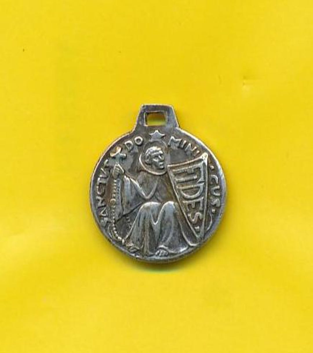 Fernand Py St Dominic- Our Lady of Rosary Art Deco Silver Plated Charm ...