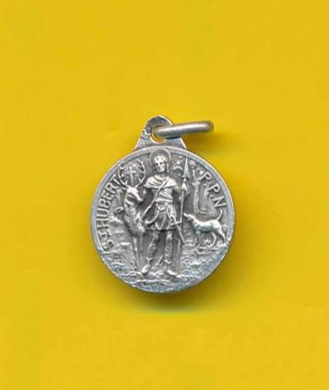 St Hubert Sacred Deer - Saint Hubertus Deer Vintage Sterling Silver ...
