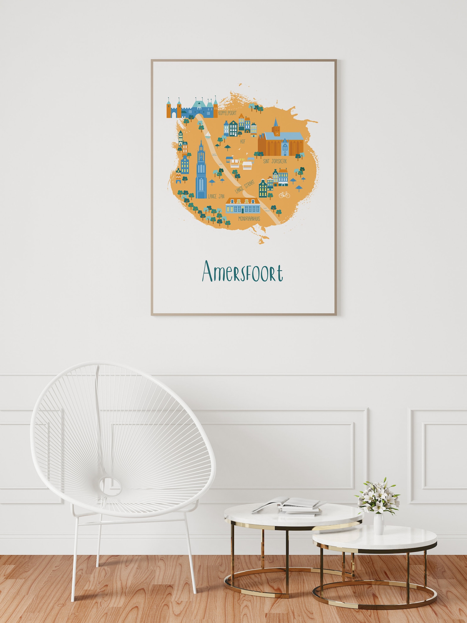 Art Print City Map Amersfoort the Netherlands Illustration Digital ...
