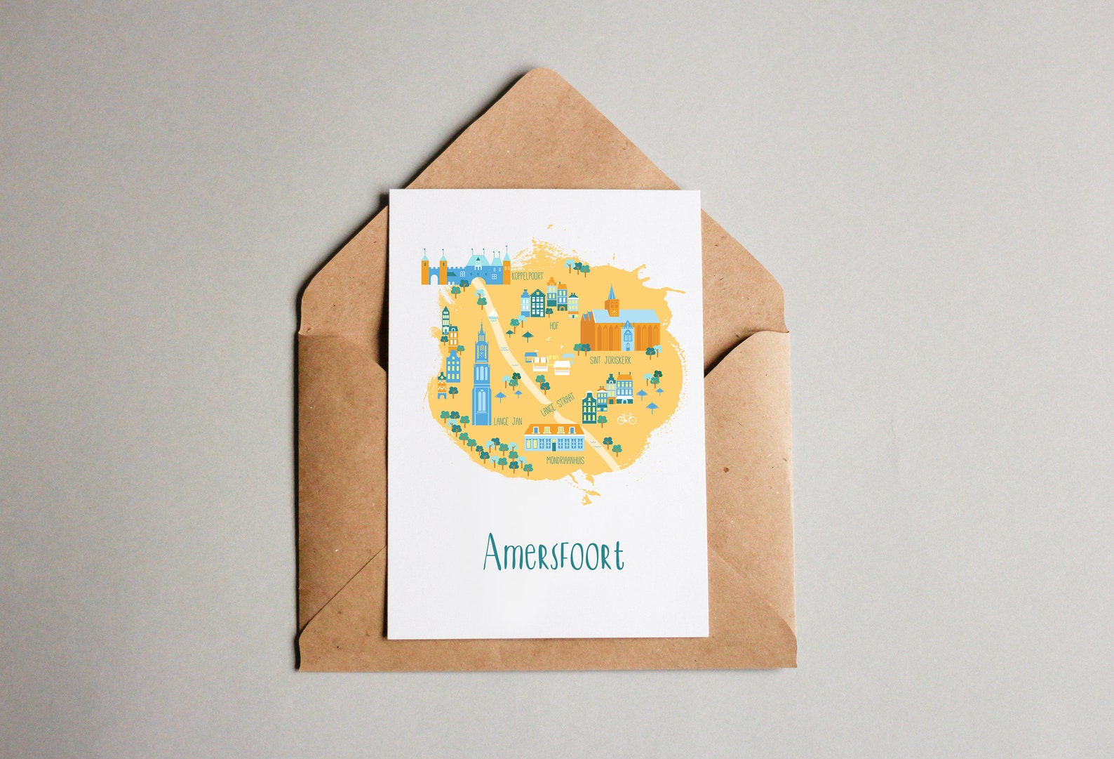 Art Print City Map Amersfoort the Netherlands Illustration Digital ...
