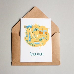 Art Print City Map Amersfoort the Netherlands Illustration Digital ...