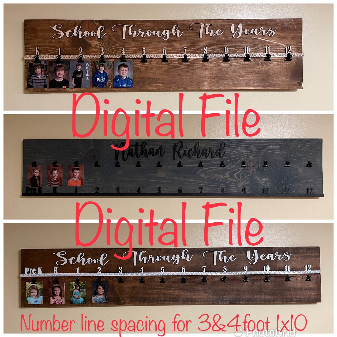 Digital File, Laser Cut School Picture Clip Board Sign, Wallet Size ...