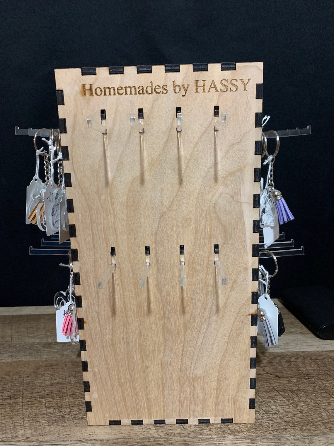 Retail Display With up to 32 Removable Acrylic Hooks/pegs | Etsy