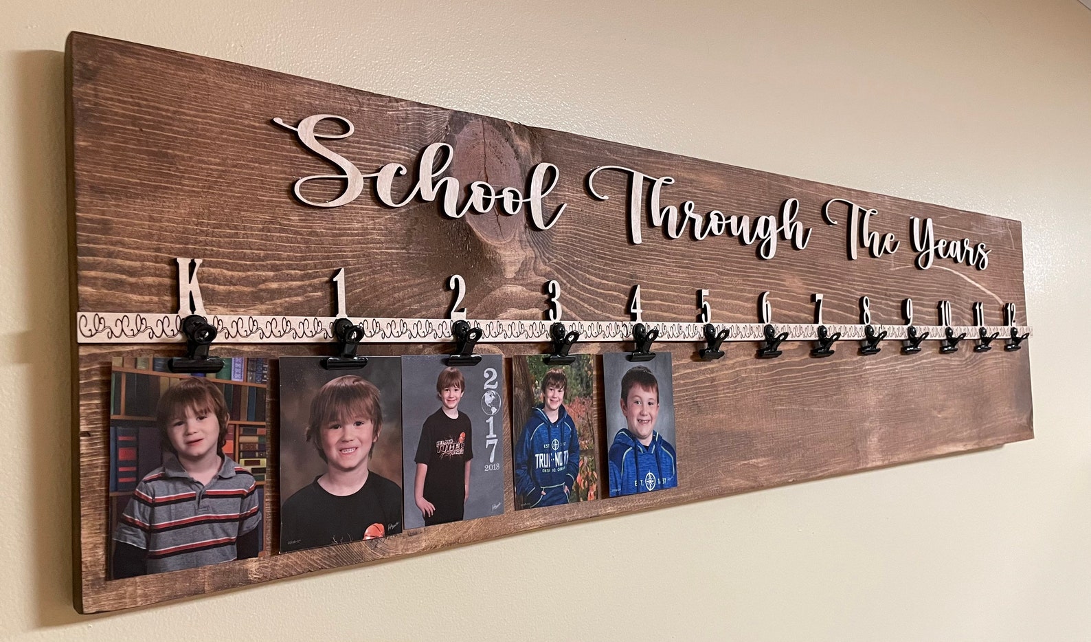 Digital File, Laser Cut School Picture Clip Board Sign, Wallet Size ...