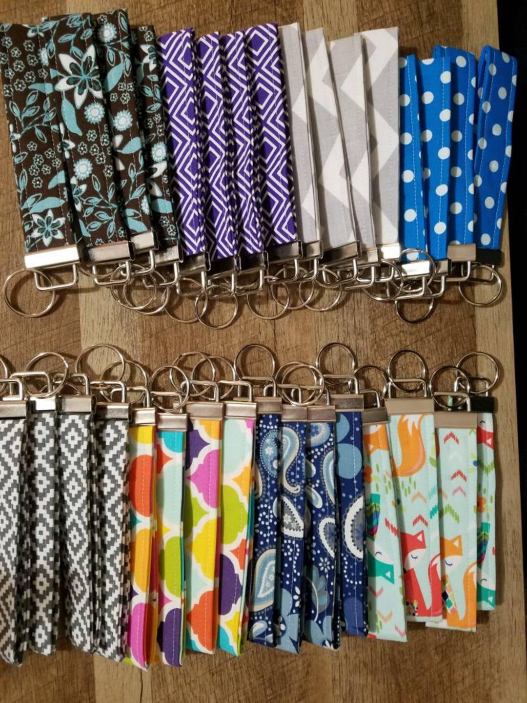 Fabric Key Fob; Key Fob; Personalized Key Fob; Key Holder; Key Chain - Etsy