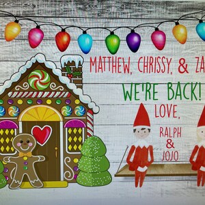 Personalized Welcome Back Elf Puzzle- Christmas Puzzle- Made to Order ...