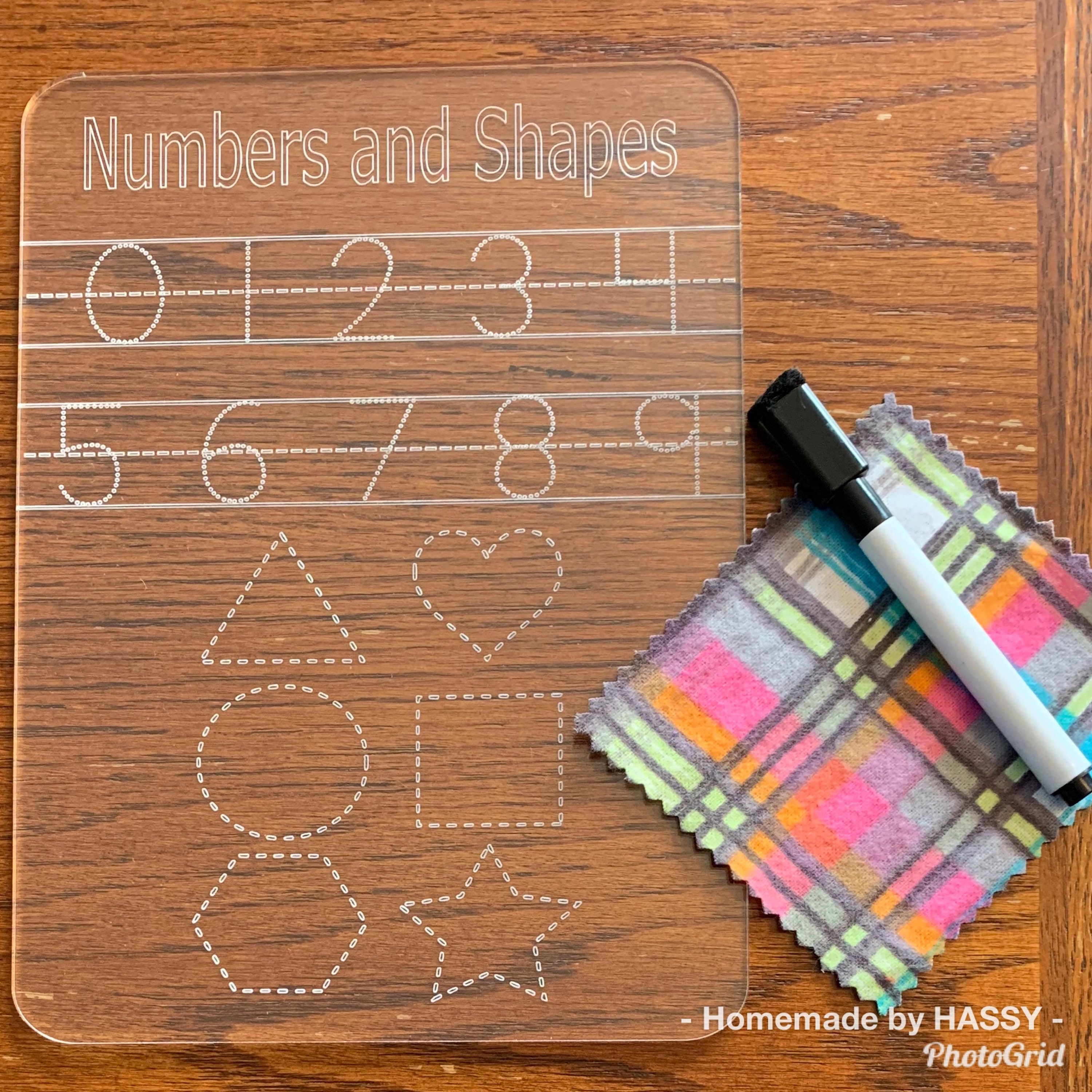 3 Hole Punch Learn to Write Trace Letter Digital File: Acrylic Dry ...