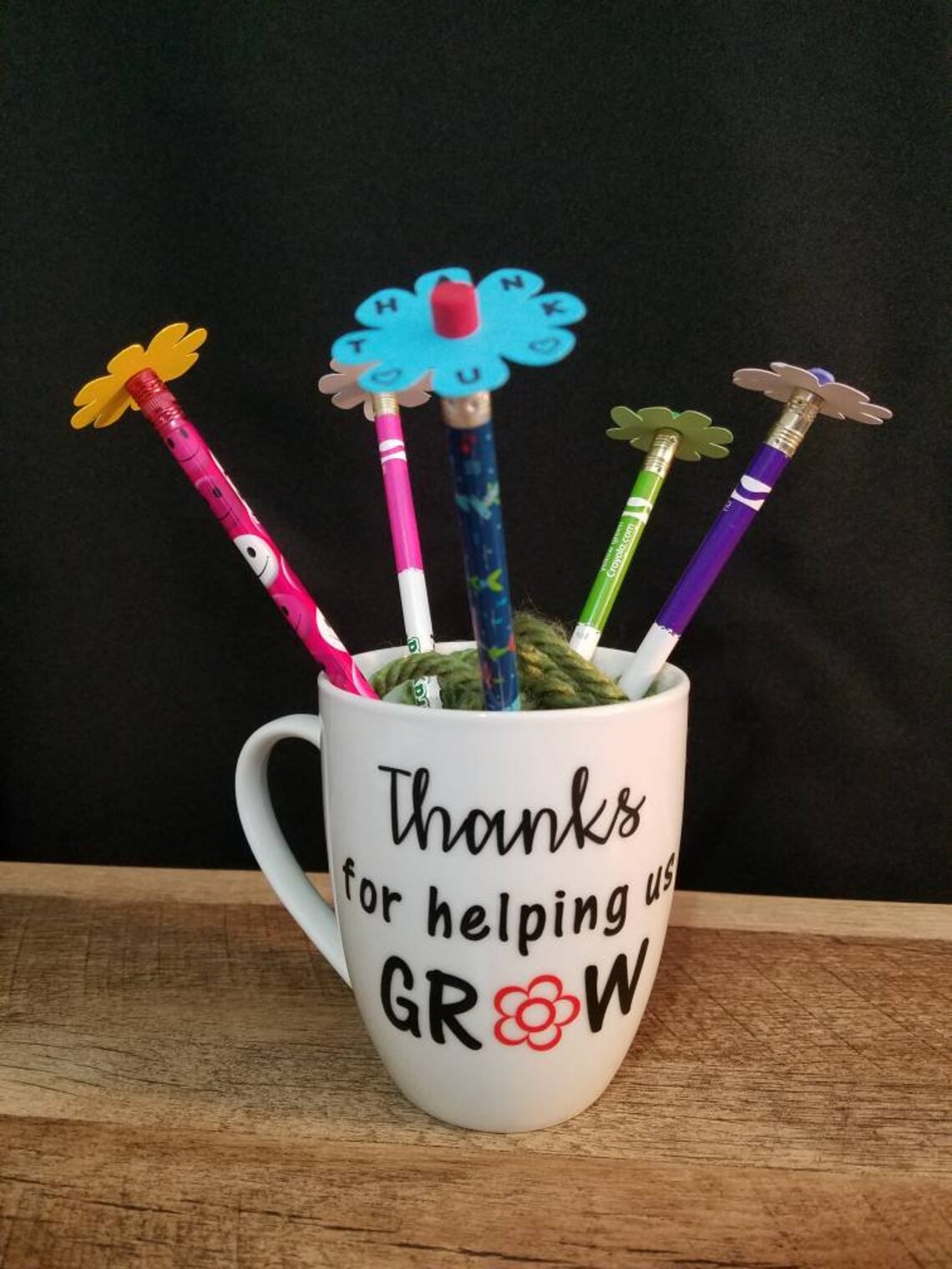 Paper Pencil Toppers Teacher Gift Teacher Thank You Gift | Etsy