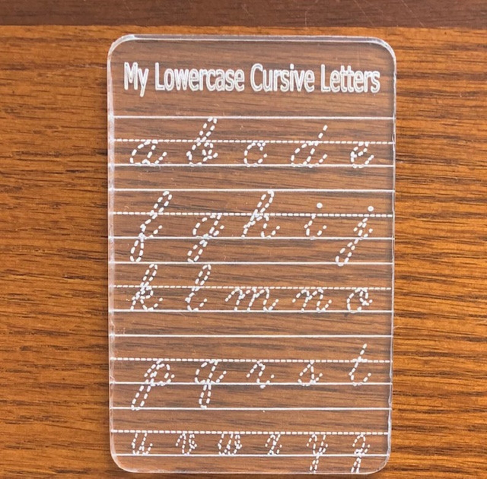 Learn to Write Trace Letter Digital File: Acrylic Dry Erase Marker ...