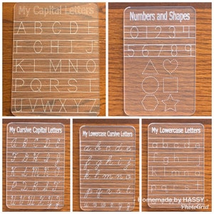 Learn to Write Trace Letter Digital File: Acrylic Dry Erase Marker ...