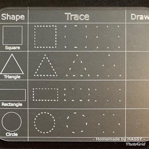 Learn to Write Trace Letter Digital File: Acrylic Dry Erase - Etsy