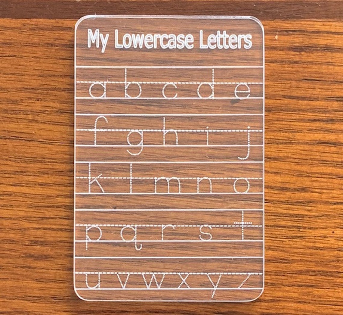 Learn to Write Trace Letter Digital File: Acrylic Dry Erase | Etsy