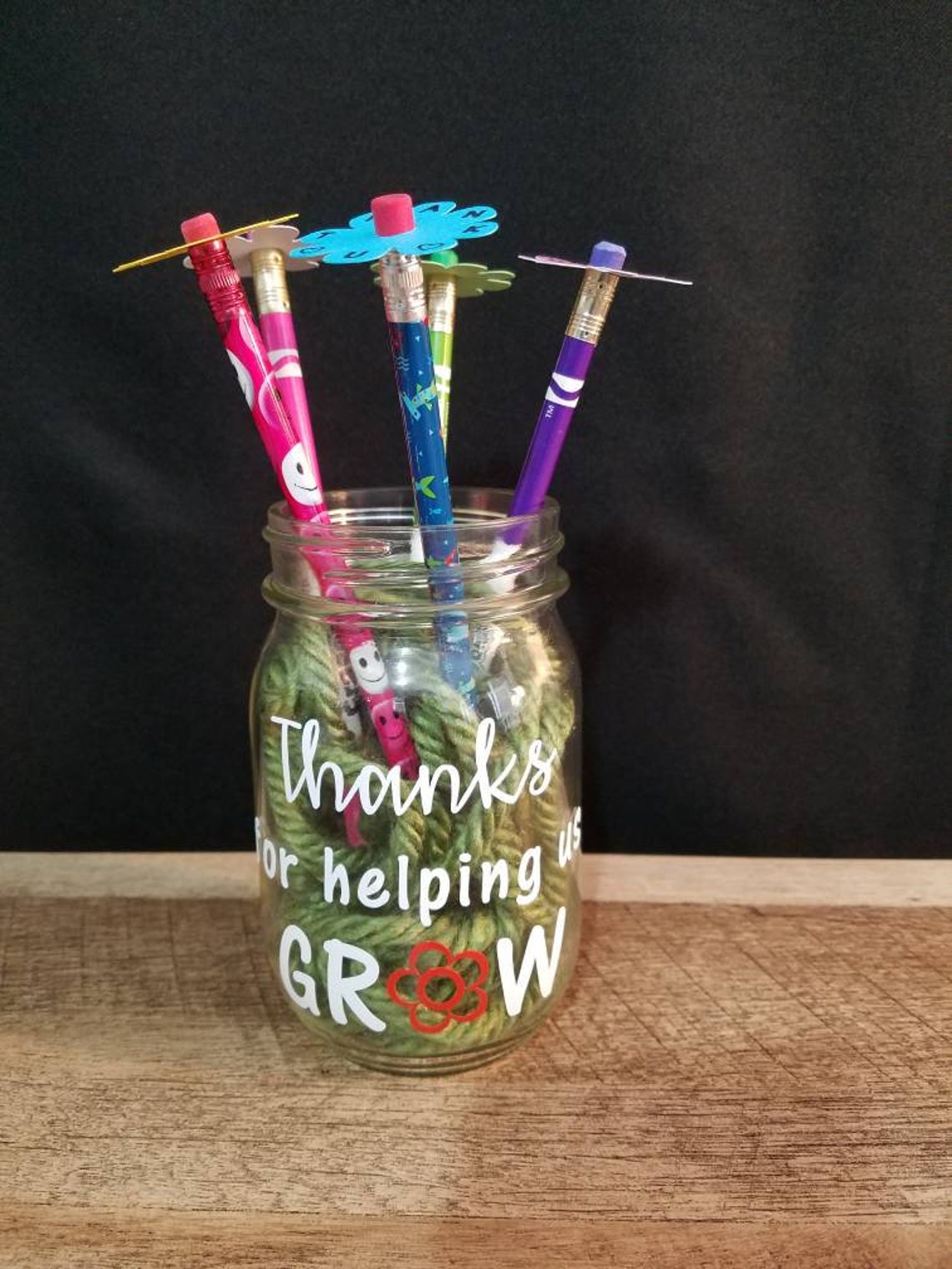 Paper Pencil Toppers Teacher Gift Teacher Thank You Gift | Etsy