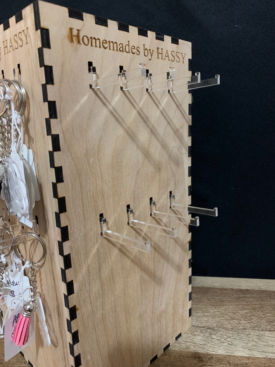 Retail Display With up to 32 Removable Acrylic Hooks/pegs DIGITAL SVG ...