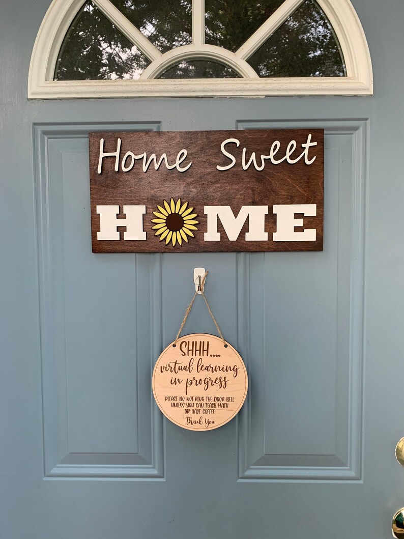 Distance Learning Door Sign/virtual Learning Door Sign/funny - Etsy