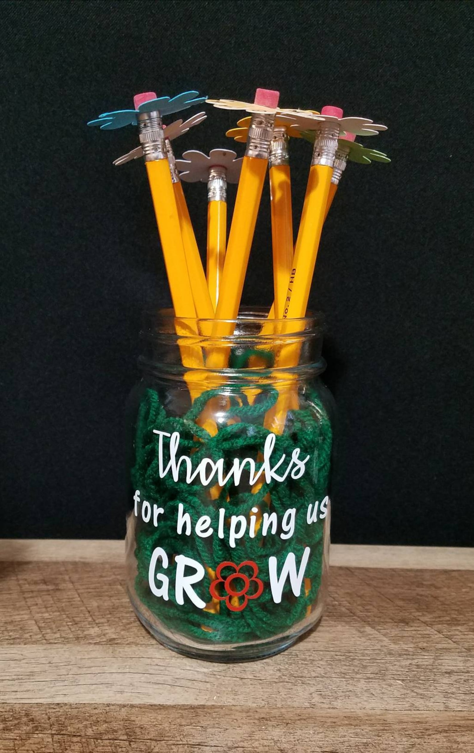 Paper Pencil Toppers Teacher Gift Teacher Thank You Gift | Etsy