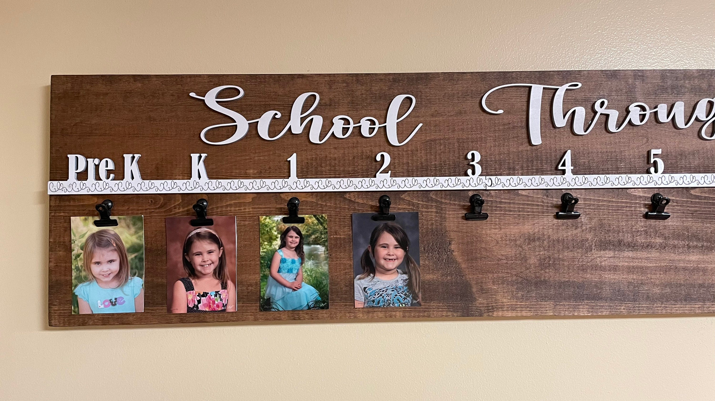 Digital File, Laser Cut School Picture Clip Board Sign, Wallet Size ...