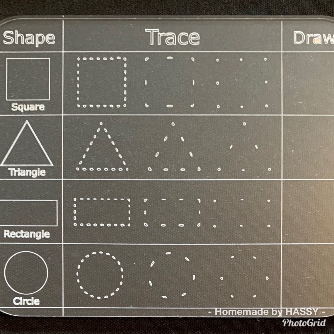 Trace and Learn Digital File: Acrylic Dry Erase Marker Writing - Etsy