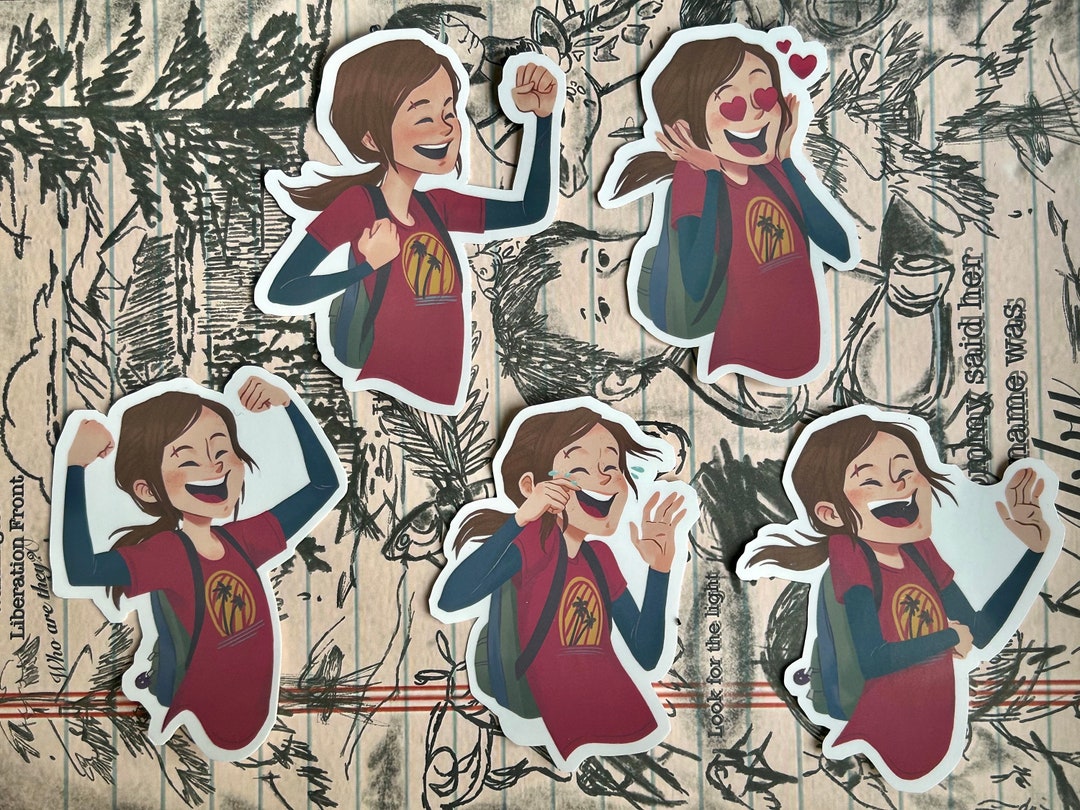 The Last of Us Laughing Ellie Sticker Bundle - Etsy