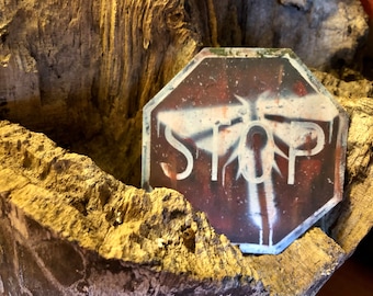 Last of Us Stop Sign Tlou Firefly Decor Last of Us Home Decor Ellie ...