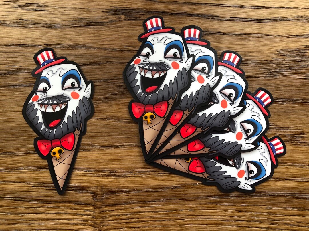 Captain Spaulding R.I.P Sticker indoor/outdoor Devils - Etsy