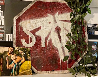 Last of Us Stop Sign Tlou Firefly Decor Last of Us Home Decor Ellie ...